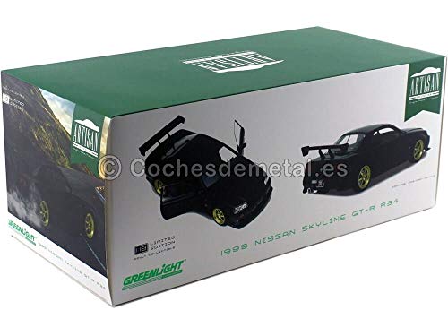 Greenlight 19030 1999 Nissan Skyline GT-R (R34), Black