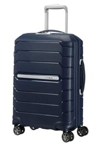 samsonite flux - spinner 55/20 expandable hand luggage, 55 cm, 44 liters, blue (navy blue)