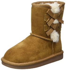 koolaburra by ugg unisex-child victoria short fashion boot, chestnut, 9 toddler us