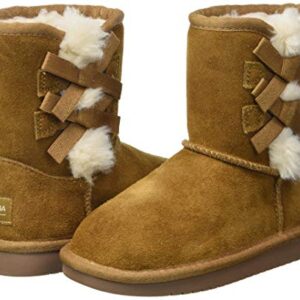 Koolaburra by UGG Unisex-Child Victoria Short Fashion Boot, Chestnut, 9 Toddler US