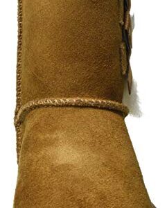 Koolaburra by UGG Unisex-Child Victoria Short Fashion Boot, Chestnut, 9 Toddler US