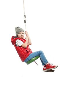 disk seat swing daisy disc monkey swing rope tree swing by summersdream (green)