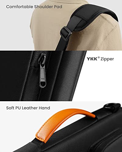 tomtoc 360 Protective Laptop Shoulder Bag for 15.6 Inch Acer Aspire 3/5/7 Laptop, HP Pavilion 15.6, Dell Inspiron 15 3000, 15.6 ASUS ROG Zephyrus, 2020 New Dell XPS 17, Waterproof Accessory Case