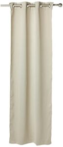 sun zero easton energy saving blackout grommet curtain panel, 40" x 84", pearl