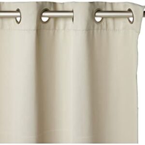 Sun Zero Easton Energy Saving Blackout Grommet Curtain Panel, 40" x 84", Pearl