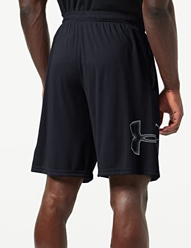 Under Armour Men's Tech Graphic Shorts , Black (001)/Graphite , Large