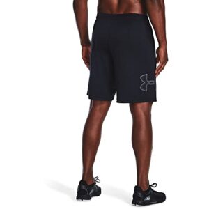 Under Armour Men's Tech Graphic Shorts , Black (001)/Graphite , Large