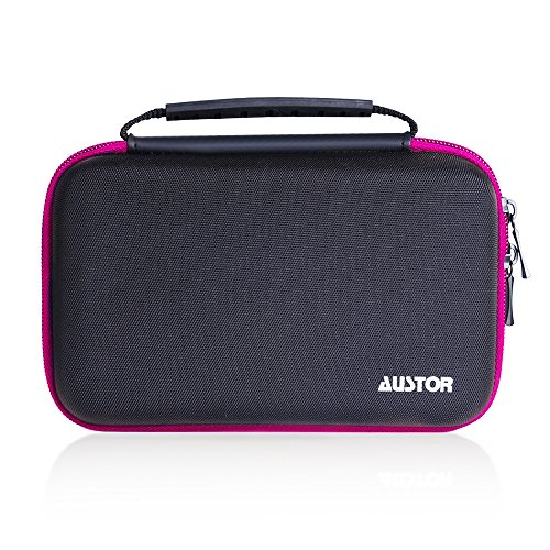 AUSTOR Case for Nintendo New 3DS XL (Black+Rose)