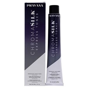 pravana chromasilk express tones - smokey silver, 3 oz (i0097559)