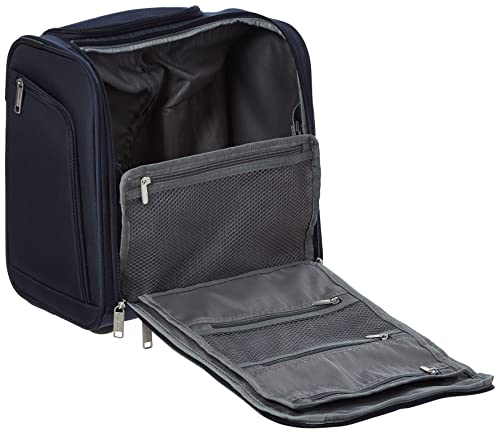 Amazon Basics Underseat Carry-On Rolling Travel Luggage Bag, 14 Inches, Navy Blue