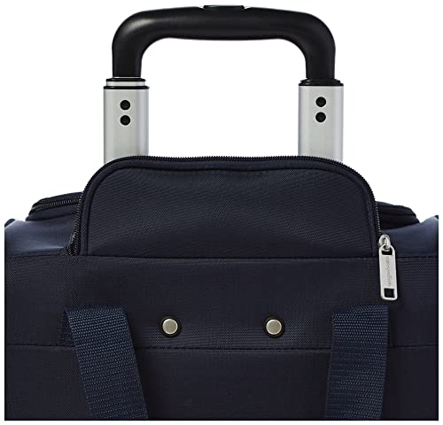 Amazon Basics Underseat Carry-On Rolling Travel Luggage Bag, 14 Inches, Navy Blue