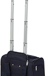 Amazon Basics Underseat Carry-On Rolling Travel Luggage Bag, 14 Inches, Navy Blue