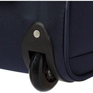 Amazon Basics Underseat Carry-On Rolling Travel Luggage Bag, 14 Inches, Navy Blue