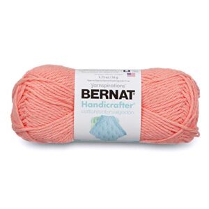 bernat handicrafter cotton-solids yarn, coral rose