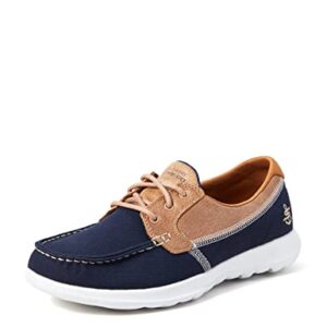 Skechers Women's Go Walk Lite-15430 Boat Shoe,navy,10 M US