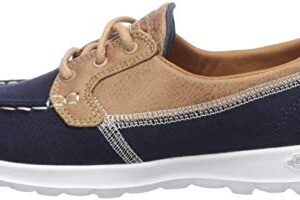 Skechers Women's Go Walk Lite-15430 Boat Shoe,navy,10 M US