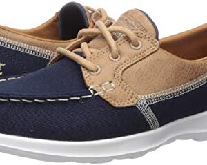 Skechers Women's Go Walk Lite-15430 Boat Shoe,navy,10 M US