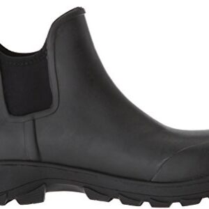 Bogs Men's Sauvie Slip On Low Height Chukka Waterproof Rain Boot, Black, 12