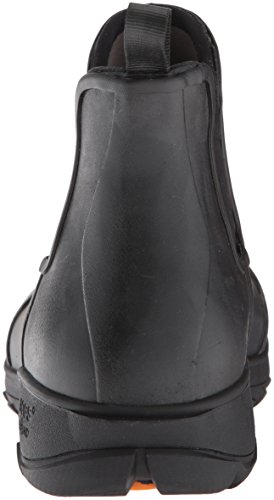 Bogs Men's Sauvie Slip On Low Height Chukka Waterproof Rain Boot, Black, 12