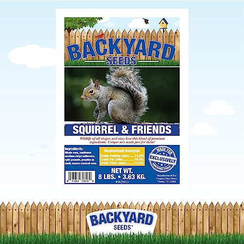 Backyard Seeds Squirrel & Friends Wildlife Chipmunk Food Mix 8 Pounds