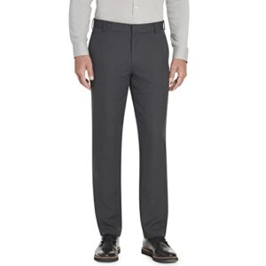 van heusen men's traveler slim fit pant, charcoal, 30w x 32l