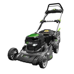 ego power+ lm2021 20-inch 56-volt lithium-ion cordless battery walk behind push lawn mower with steel deck - 5.0 ah battery and charger included