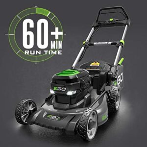 EGO Power+ LM2021 20-Inch 56-Volt Lithium-ion Cordless Battery Walk Behind Push Lawn Mower with Steel Deck - 5.0 Ah Battery and Charger Included