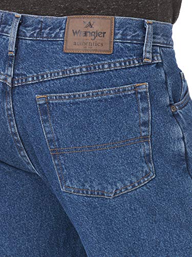 Wrangler Authentics Men's Fleece Lined Five Pocket Jean, Stonewash, 36W X 32L