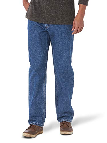 Wrangler Authentics Men's Fleece Lined Five Pocket Jean, Stonewash, 36W X 32L