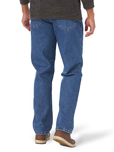 Wrangler Authentics Men's Fleece Lined Five Pocket Jean, Stonewash, 36W X 32L