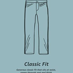 Amazon Essentials Men's Classic-Fit Wrinkle-Resistant Flat-Front Chino Pant (Available in Big & Tall), Black, 29W x 34L