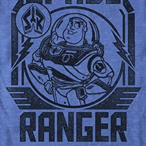 Disney Men's Toy Story Buzz Lightyear Space Ranger Graphic T-Shirt, Royal Heather, Medium