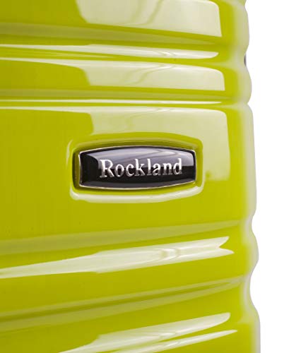 Rockland Melbourne Hardside Expandable Spinner Wheel Luggage, Two Tone Green, Carry-On 20-Inch