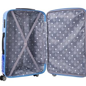 Rockland Melbourne Hardside Expandable Spinner Wheel Luggage, Two Tone Blue, 2-Piece Set (20/28)