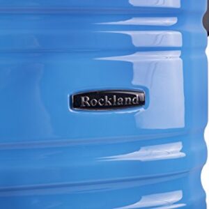 Rockland Melbourne Hardside Expandable Spinner Wheel Luggage, Two Tone Blue, 2-Piece Set (20/28)