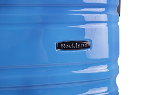 Rockland Melbourne Hardside Expandable Spinner Wheel Luggage, Two Tone Blue, 2-Piece Set (20/28)