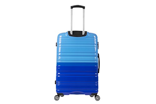 Rockland Melbourne Hardside Expandable Spinner Wheel Luggage, Two Tone Blue, 2-Piece Set (20/28)