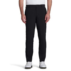 izod men's golf swingflex straight-fit flat-front pants, black, 38w x 30l