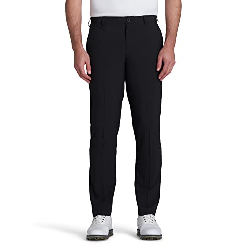 IZOD Men's Golf Swingflex Straight-Fit Flat-Front Pants, black, 38W X 30L