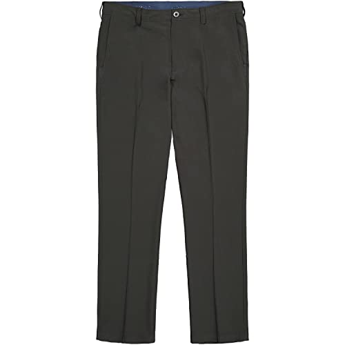 IZOD Men's Golf Swingflex Straight-Fit Flat-Front Pants, black, 38W X 30L