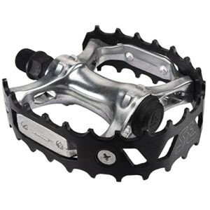 se bear trap bmx bike pedals black