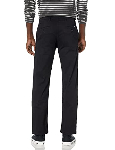 Dockers Men's Easy Stretch Khakis, Relaxed Fit, Black, 44W x 30L