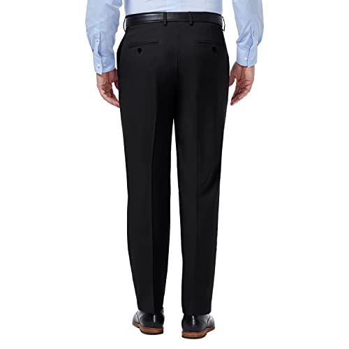 Haggar Men's Premium Comfort Dress Pant Classic Fit Reg. and Big & Tall Sizes, Black, 42W x 29L