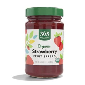 365 by whole foods market, organic strawberry fruit spread, 17 ounce