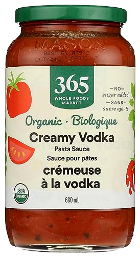 365 by Whole Foods Market, Organic Creamy Vodka Pasta Sauce, 25 Ounce