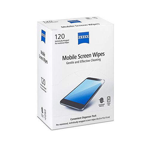 Zeiss Mobile screen wipes 120ct Box, White