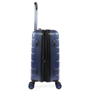 Original Penguin Crimson 21" Hardside Carry-on Spinner Luggage,Telescoping Handles, Metallic Blue, One Size