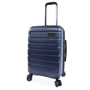 Original Penguin Crimson 21" Hardside Carry-on Spinner Luggage,Telescoping Handles, Metallic Blue, One Size