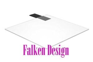 falken design falkenacrylic_clear_236_10x10 acrylic sheet, plastic/plexiglas/lucite, 10" x 10-1/4", clear