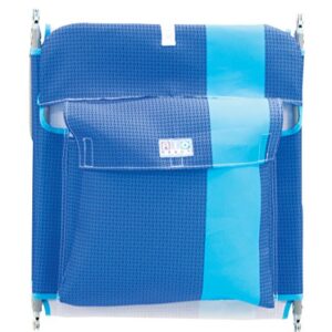 RIO beach Portable Folding Backpack Beach Lounge Chair with Backpack Straps and Storage Pouch, Blue Stripe, ·72“ x 22“ x 10"